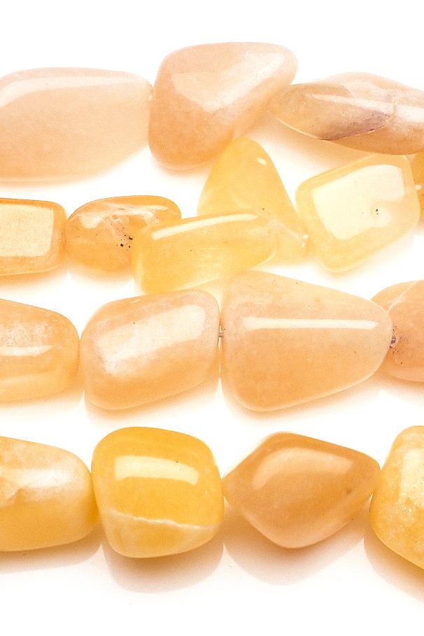 Agate Peach Nugget Smooth Natural Beads – Victorygemsandbeads