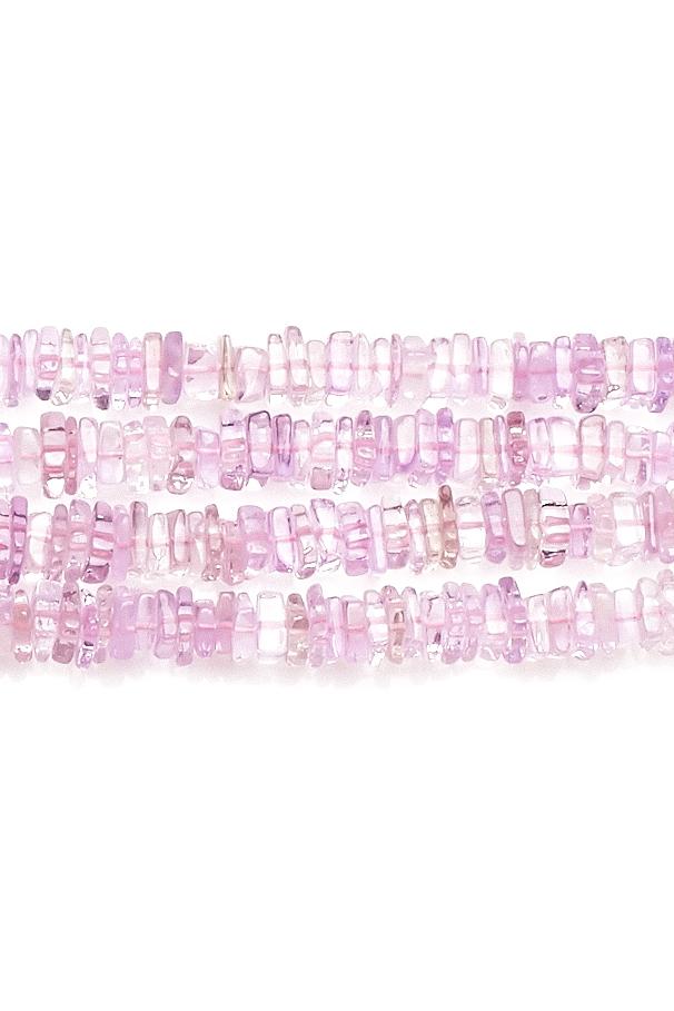 Pink Amethyst Pink Square Chips Smooth Natural Beads – Victorygemsandbeads